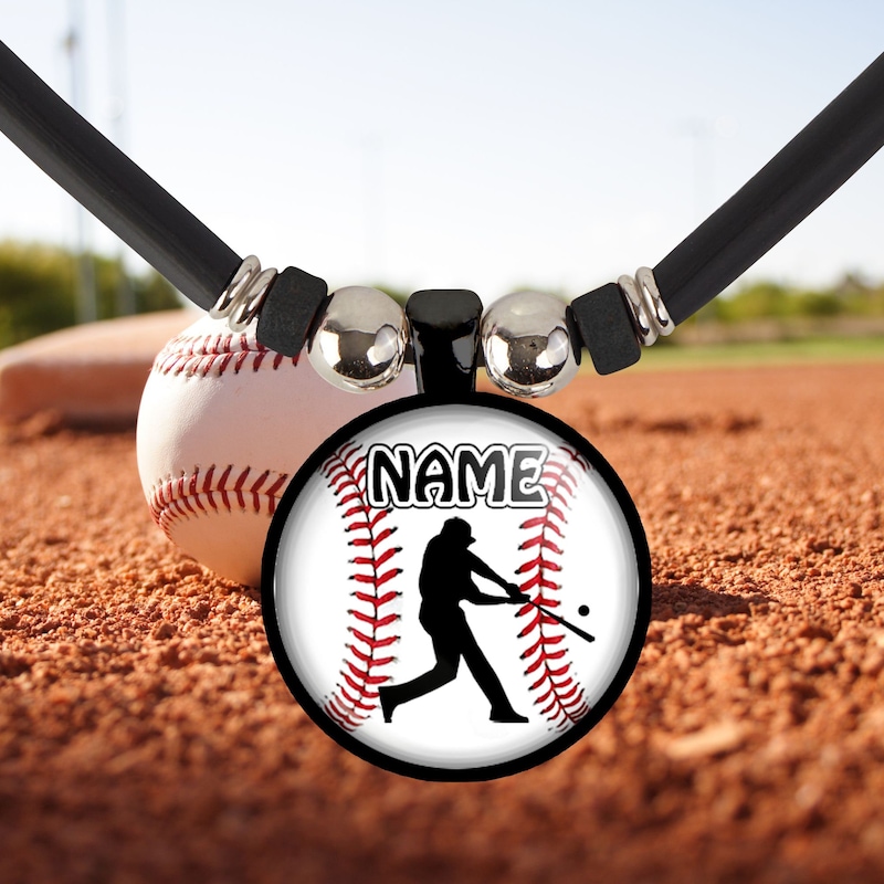 Baseball Beaded Necklace - Etsy