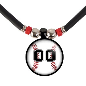 Personalized Baseball Number 3D Chain Necklace Boys Baseball Number ...
