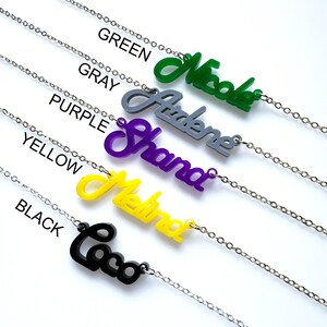 Name Necklace Wedding Gift Personalized Nameplate Bridesmaid Favor for ...