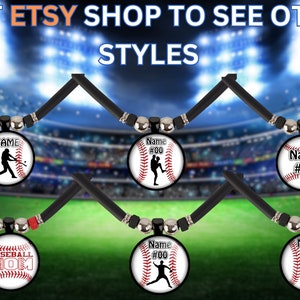 Personalized Baseball Number 3D Chain Necklace Boys Baseball Number ...