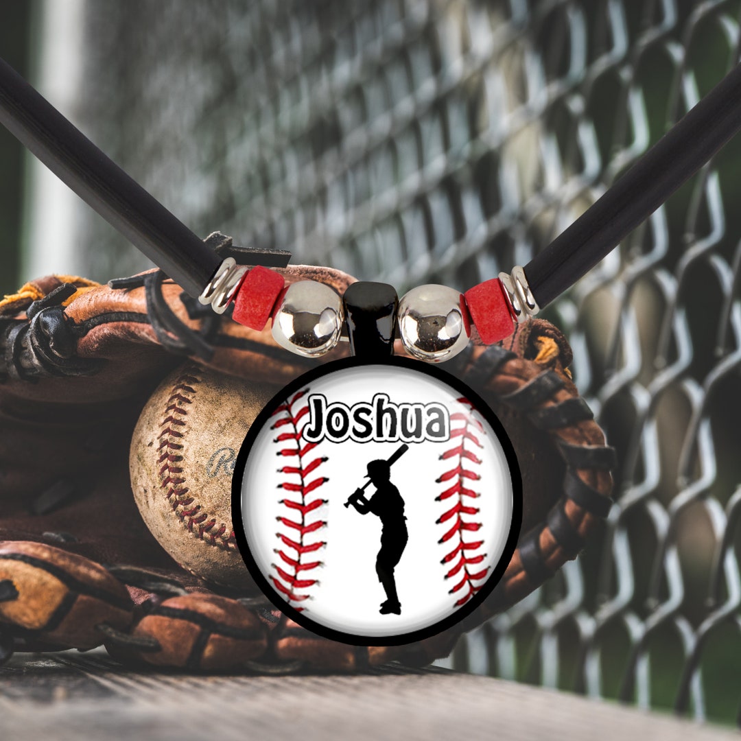 Personalized Baseball Necklace Youth Baseball Gift Little League ...