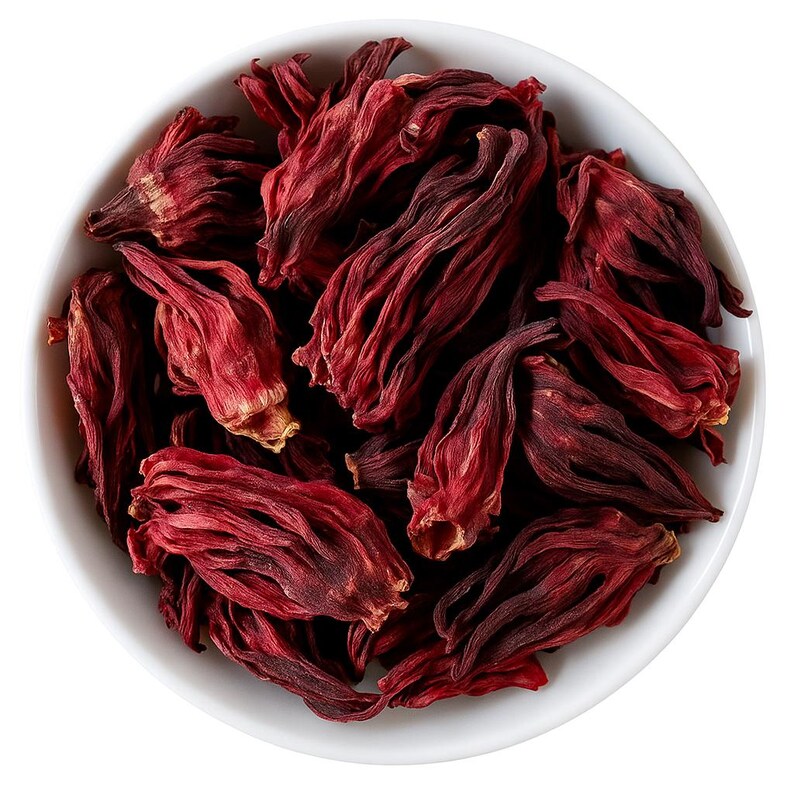 Hibiscus Flower Organic Petals Tea Naturally Fresh Dried & Vibrantly ...