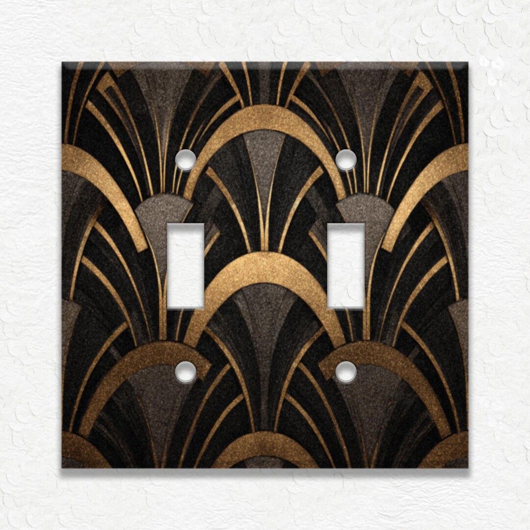 Art Deco Light Switch Covers