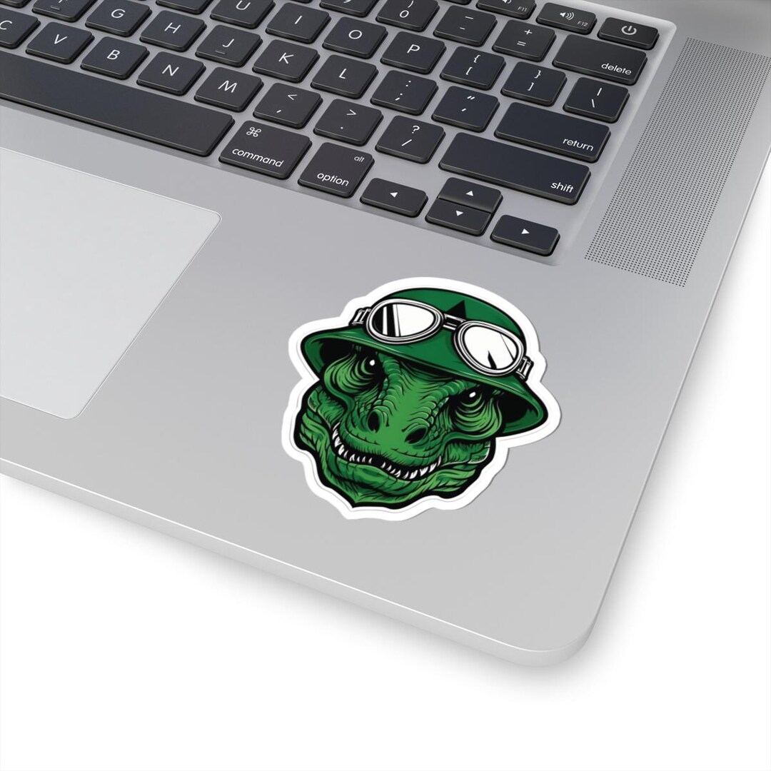 T-rex Soldier Kiss-cut Stickers | Cool Laptop Decals, Military T-rex ...