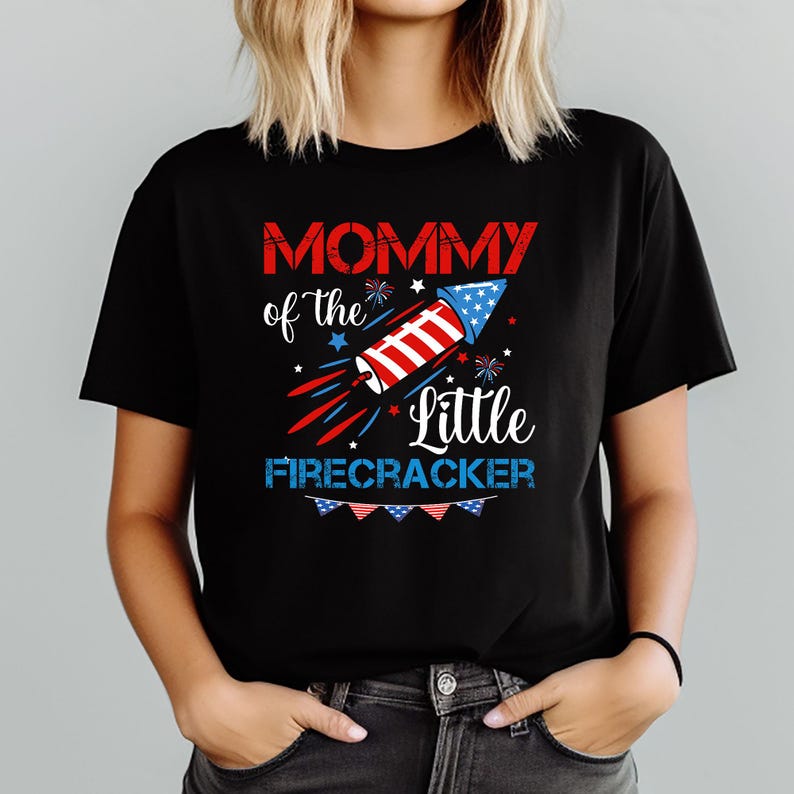 Little Firecracker Family Png Bundle , 4th of July Png, Patriotic, Mom ...