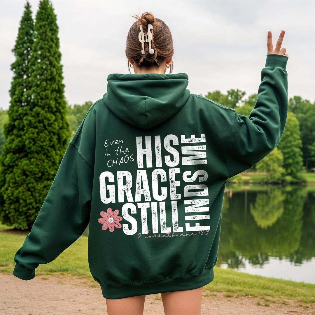 Even in the Chaos His Grace Still Finds Me PNG: Faith Tees Design ...