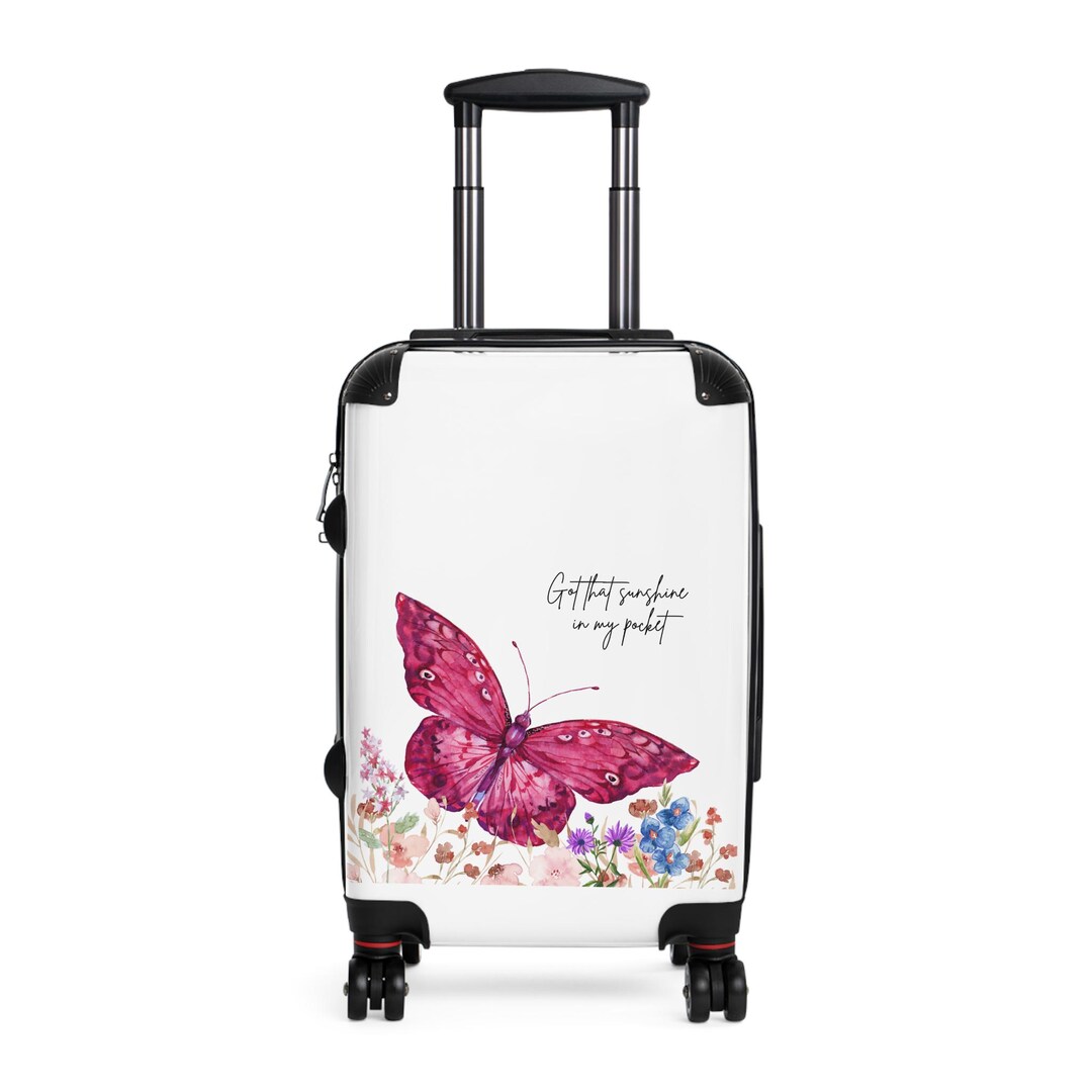 Butterfly Suitcase - Stylish Luggage for Travelers - Etsy