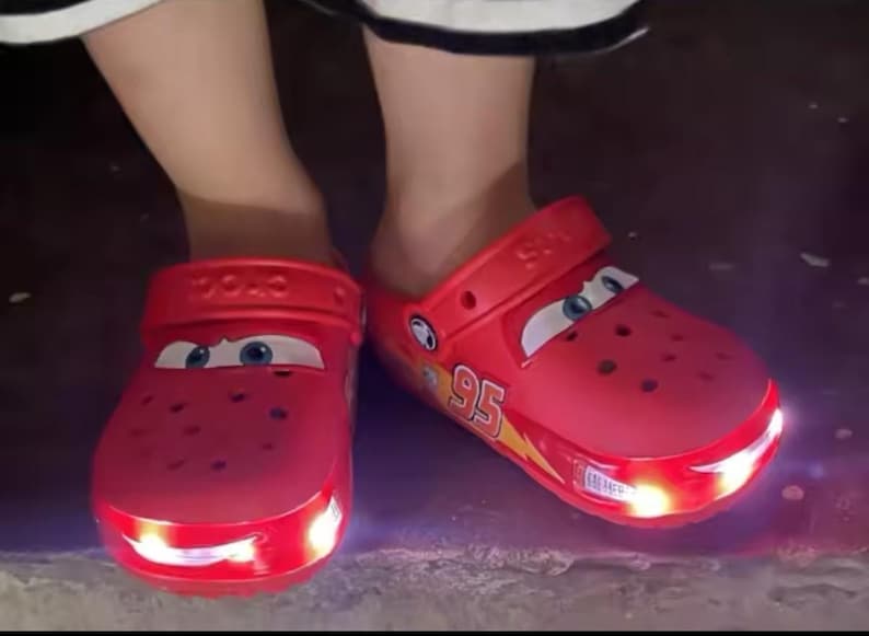 Crocs Cars FLASH Mcqueen - Etsy