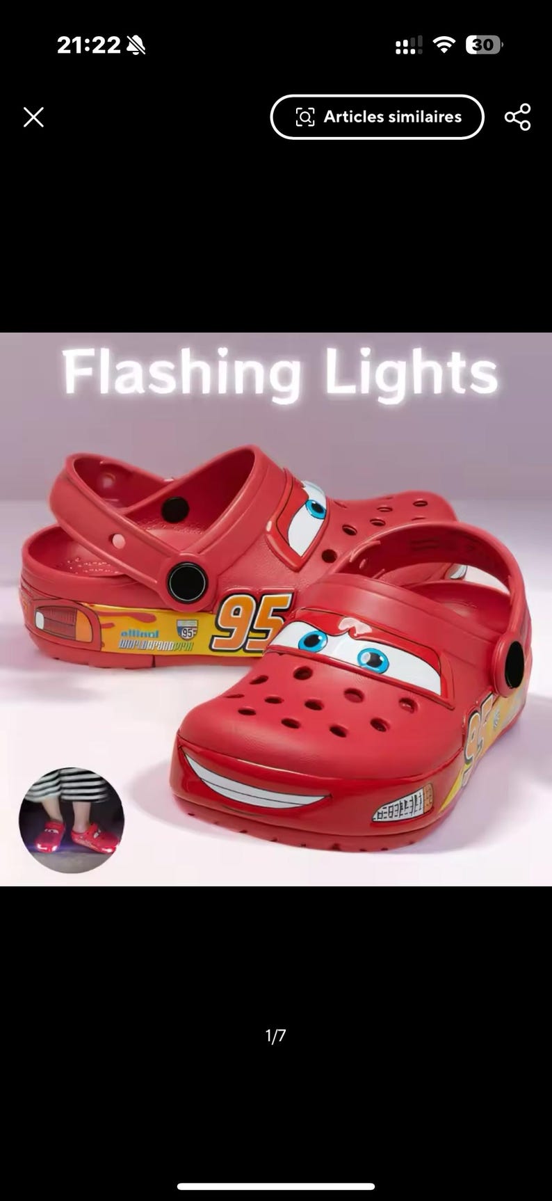 Crocs Cars FLASH Mcqueen - Etsy