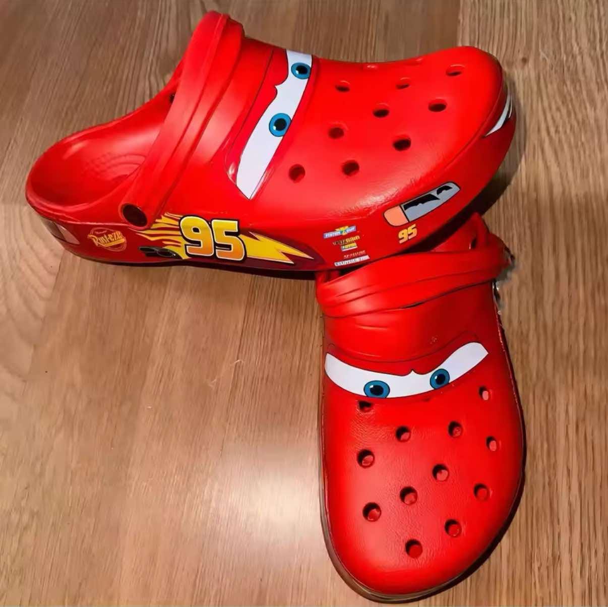 Crocs Cars FLASH Mcqueen - Etsy