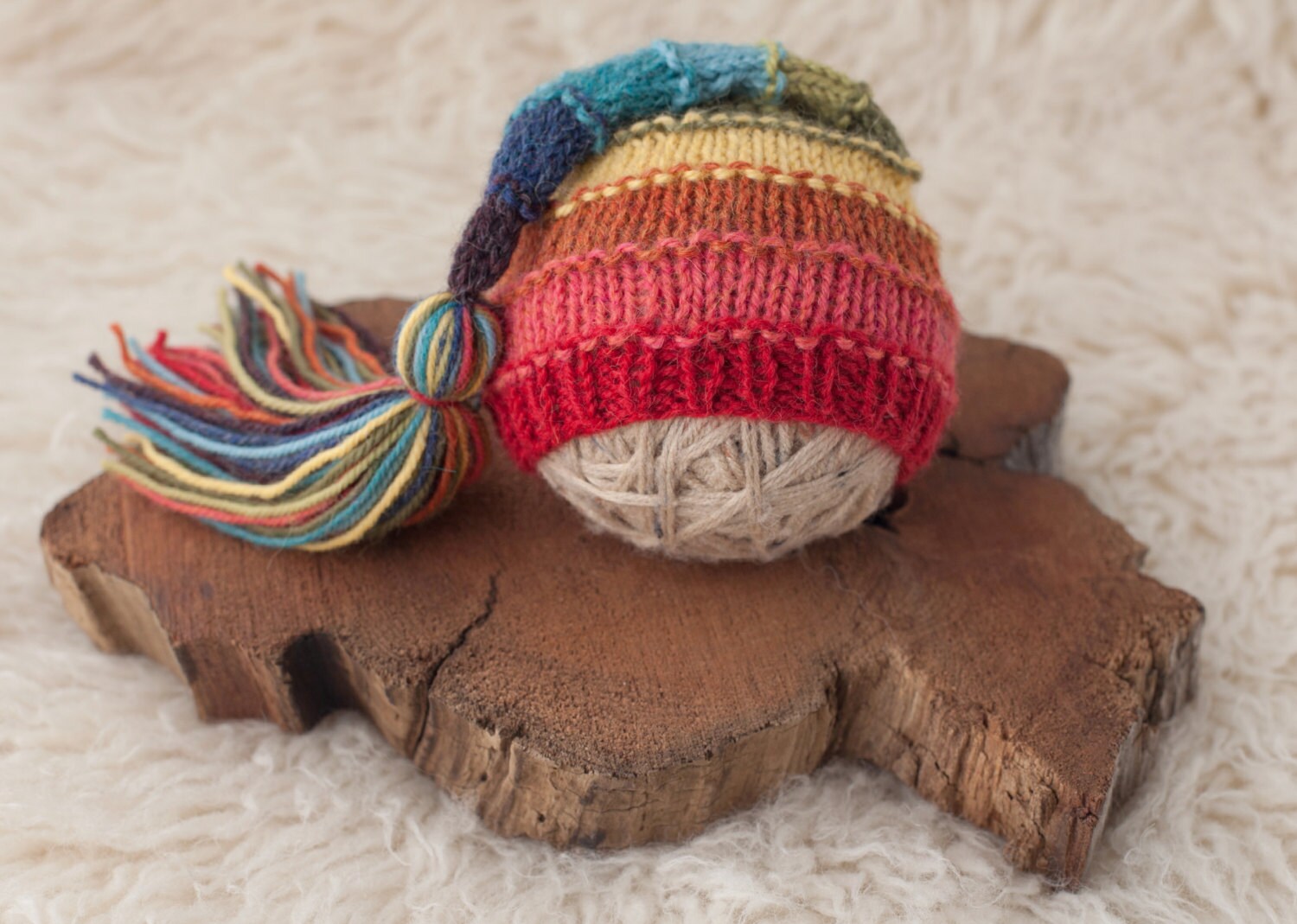 Rainbow Tassel Hat Made To Order Newborn Size | Etsy