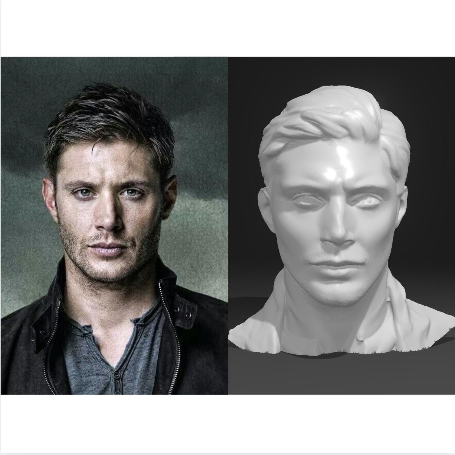 Customized 3D Bust STL FILE Statue Customizable 3D Sculpture Custom ...