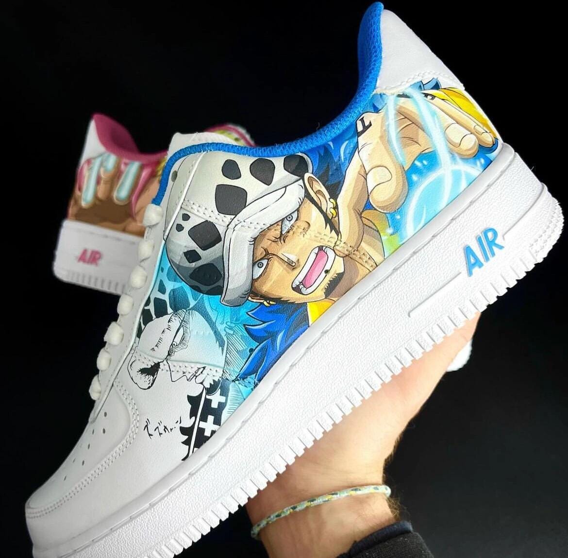 Custom AF1 Sneakers, Custom Air Force 1 Shoes, Handmade, Spray-painted ...