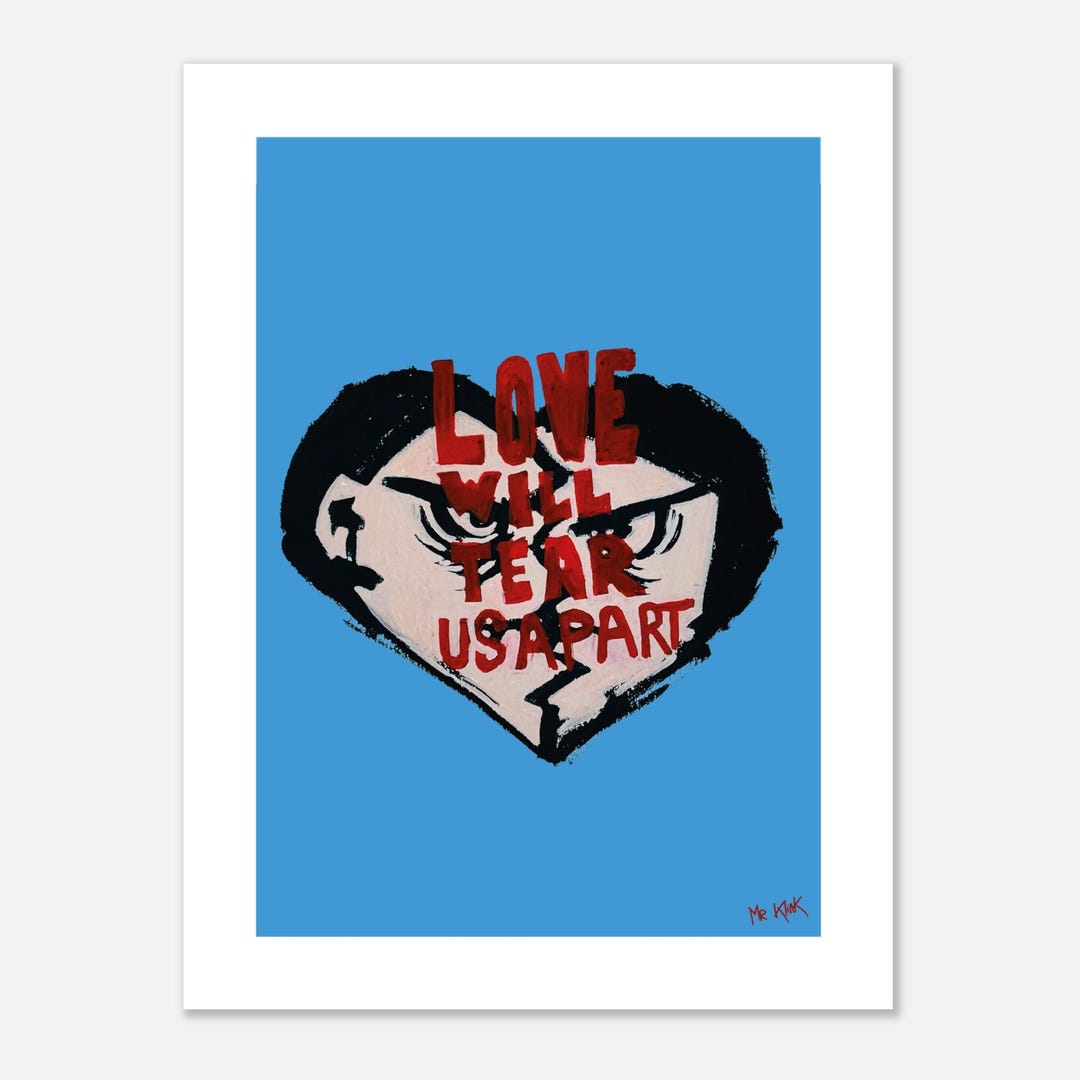 Mr Klink Love Will Tear Us Apart Poster - Giclée 12 Colors FSC Paper - Etsy
