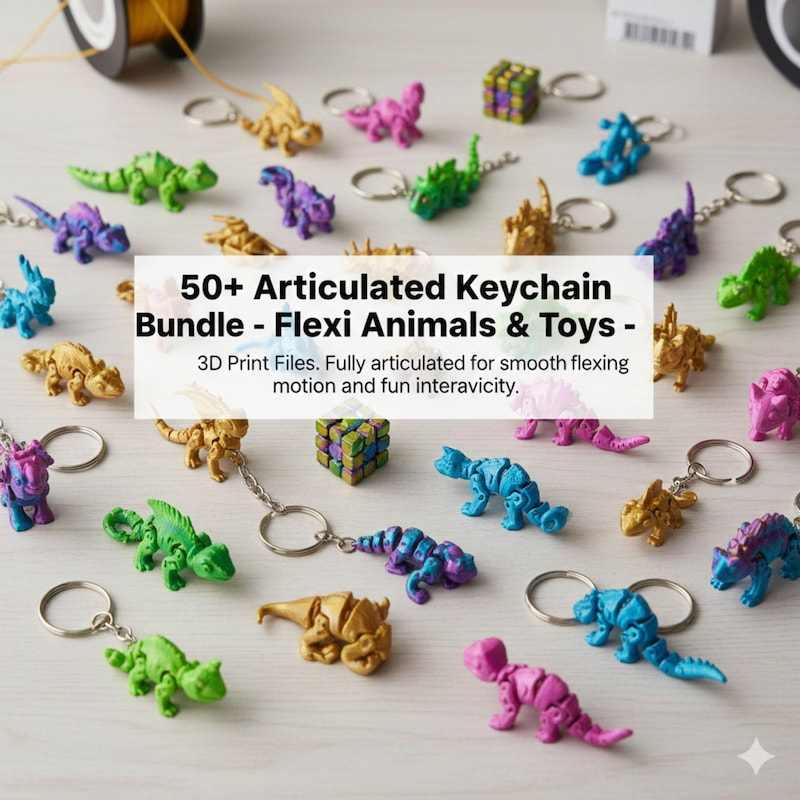 3d Printed Keychains - Etsy