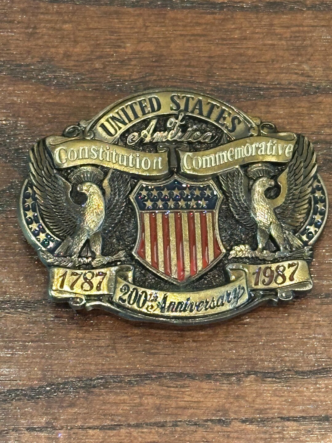 Vintage 1987 200th Anniversary Constitution Commemorative Belt Buckle ...
