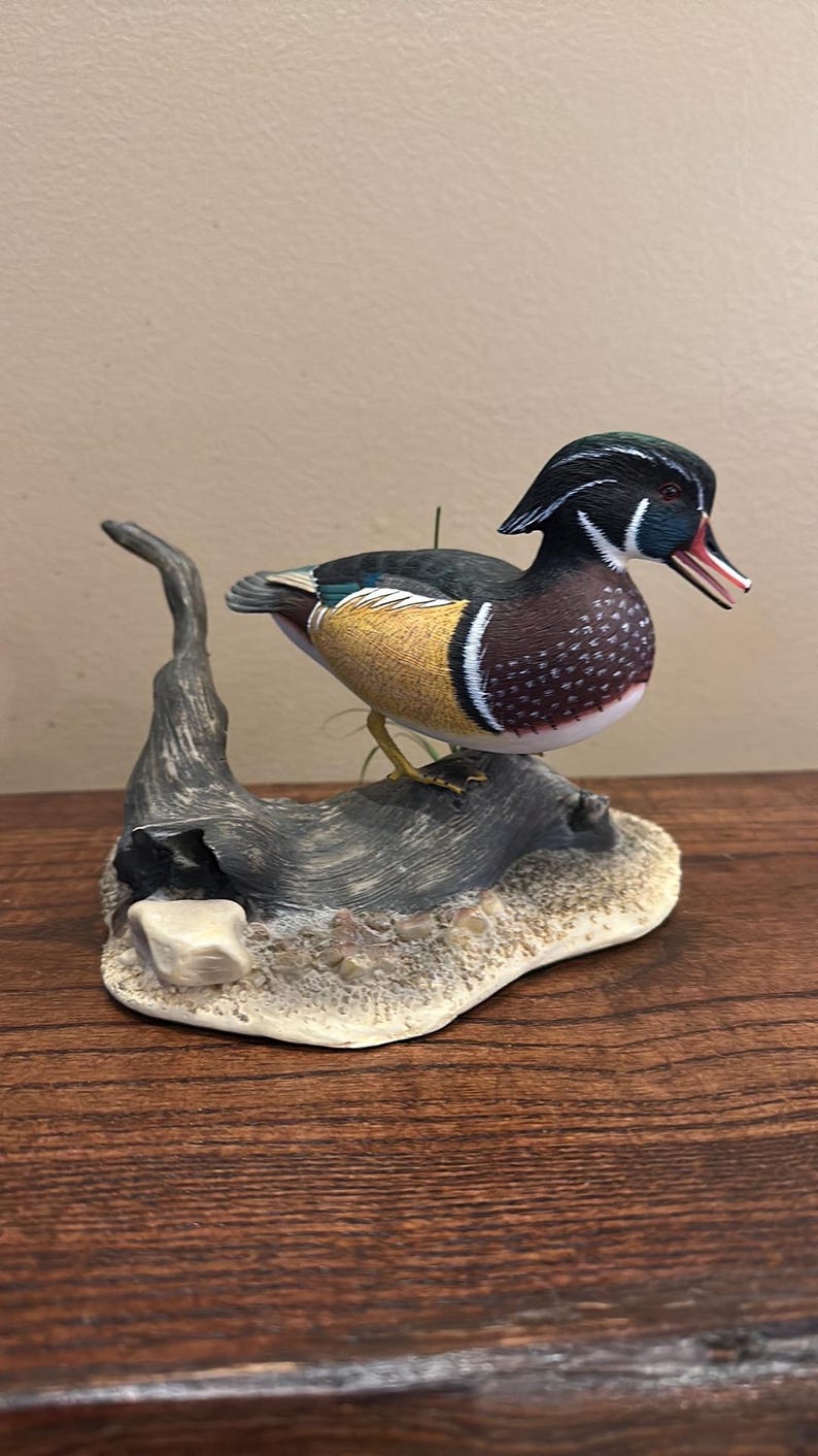 Vintage Larry Tawes Jr. “standing Proud” Wood Duck Figurine on ...