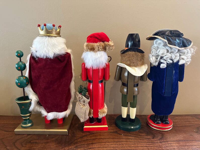 Christmas Nutcrackers - King Louis, Santa, Calendar, Pilgrim - Etsy