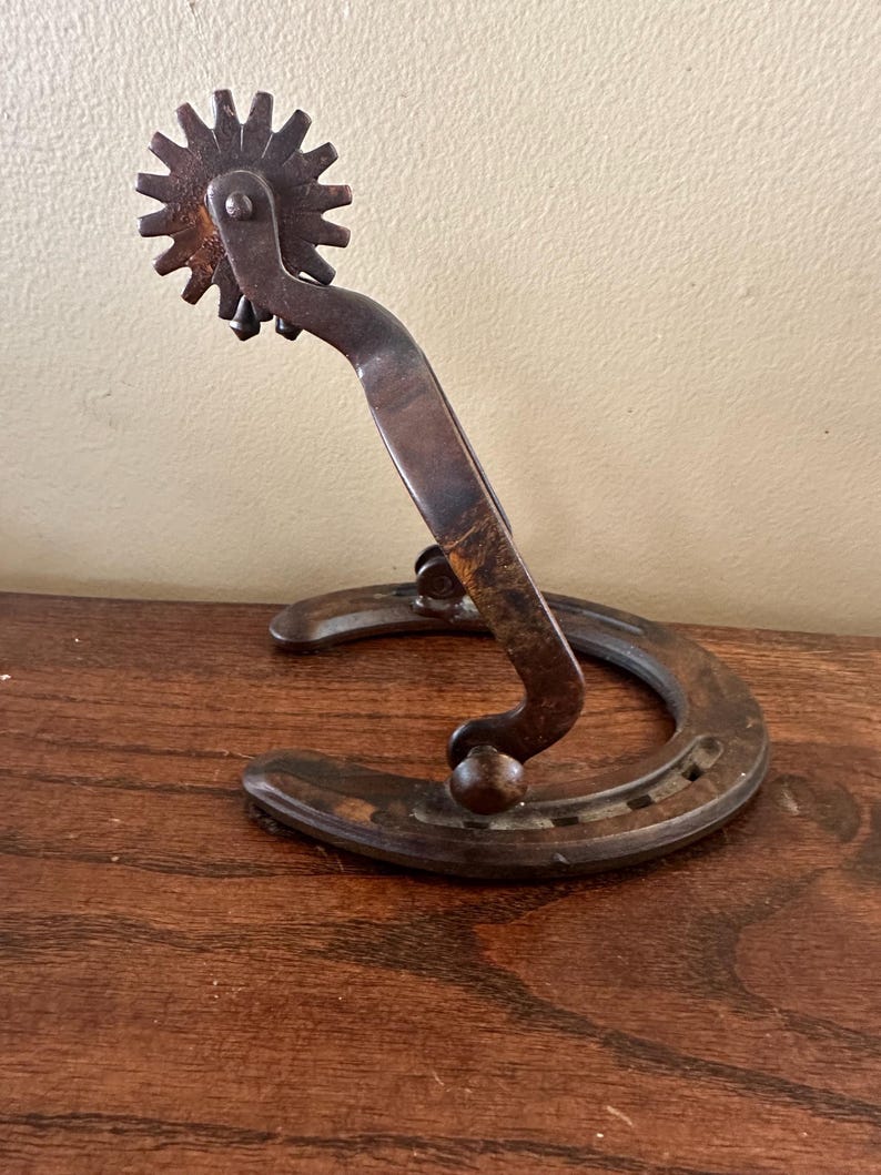 Antique Cast Iron Western Boot, Spur and Horseshoe Coat Hooks Set of 3 ...