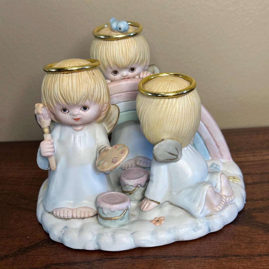 Enesco Ruth Morehead Rainbow Angels Painting - Etsy