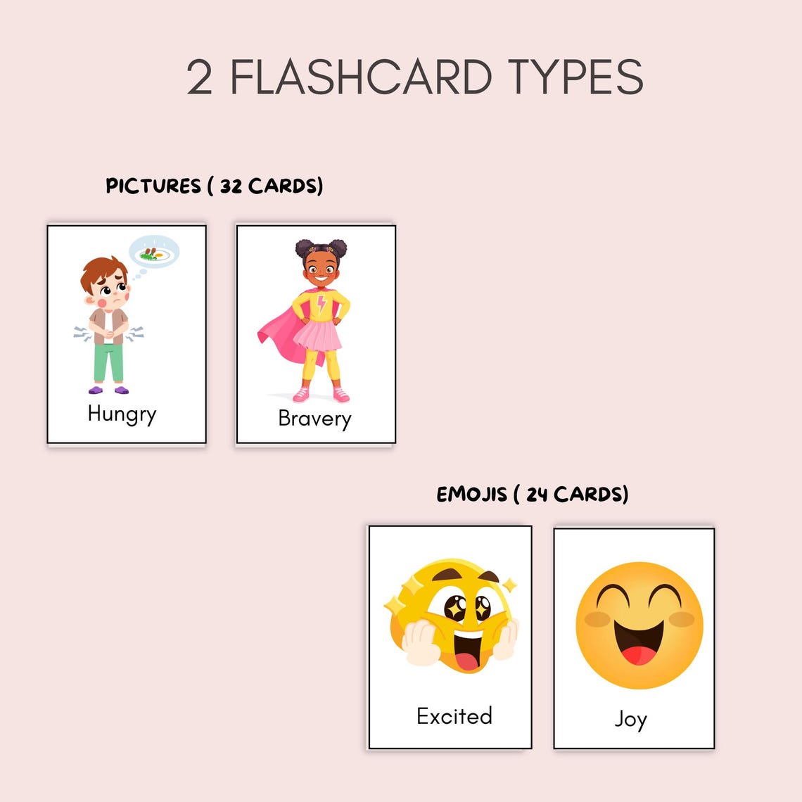 56 Printable Emotion Cards for Kids | Emotion Flashcards | Childcare ...