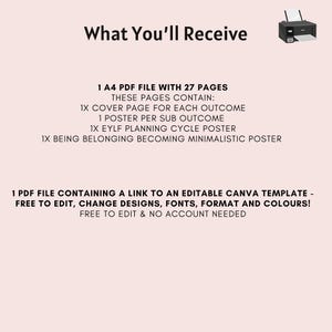 EYLF Outcome Posters B&w | Early Years Learning Framework Planning ...