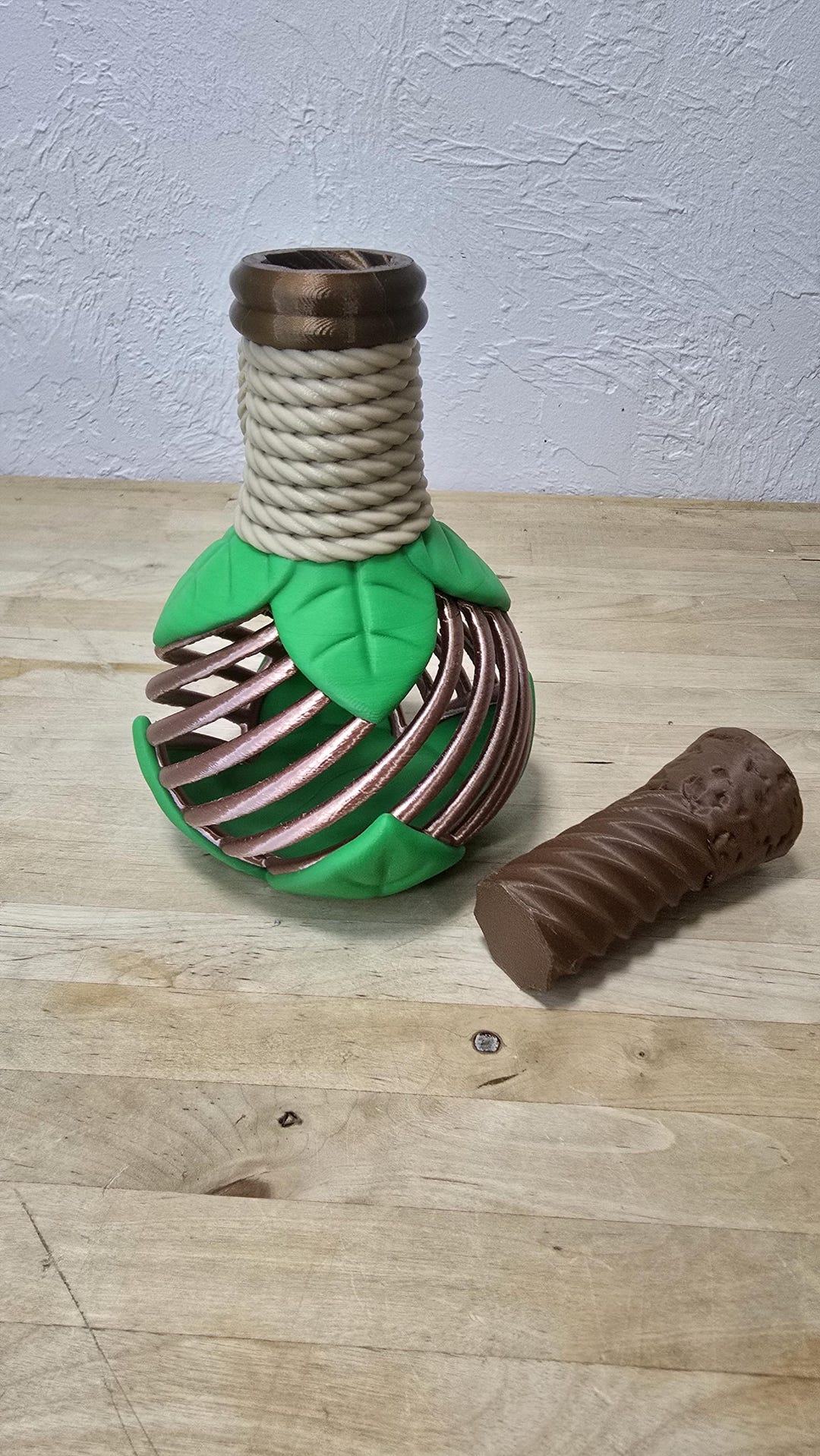 Potion Flask Container With Twisted Cork - 3d Printed in PLA. Cosplay ...