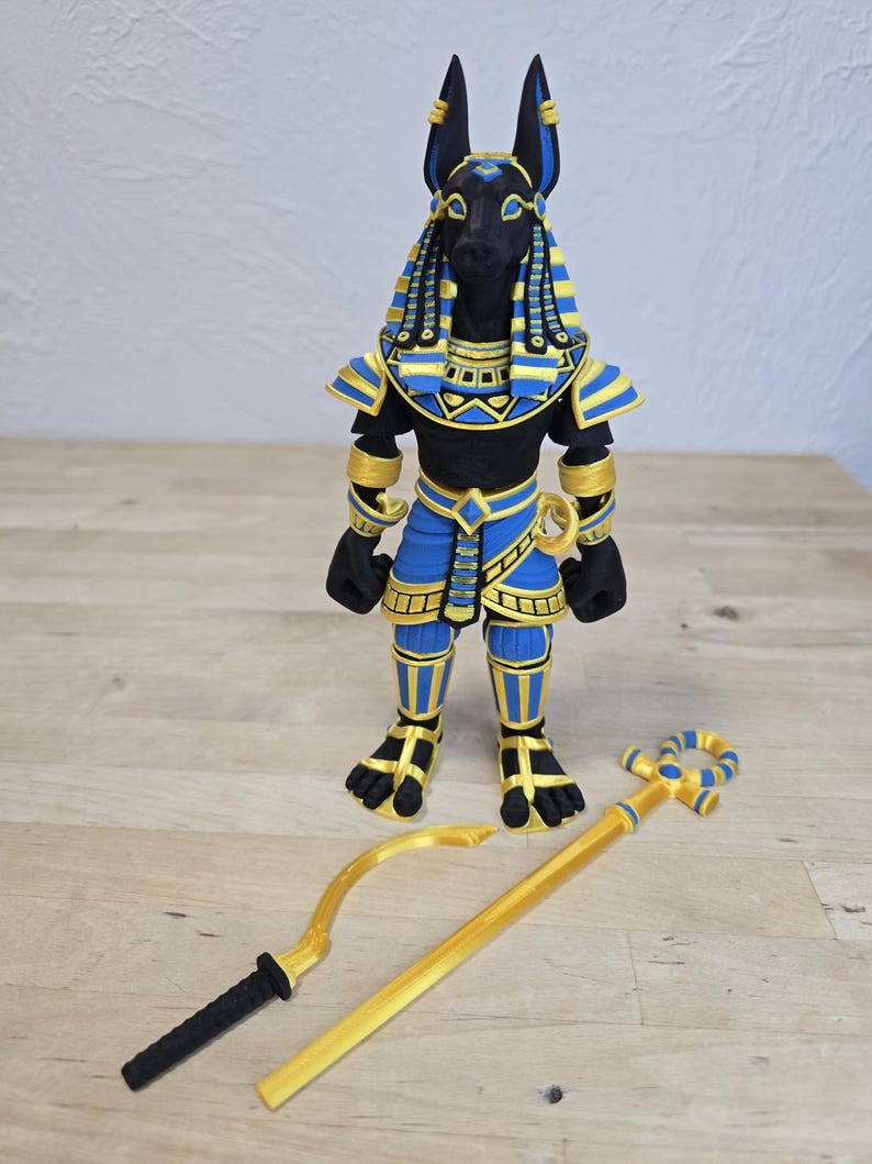 Anubis, Guide to the Underworld - Articulated, 3d Printed in PLA - Etsy