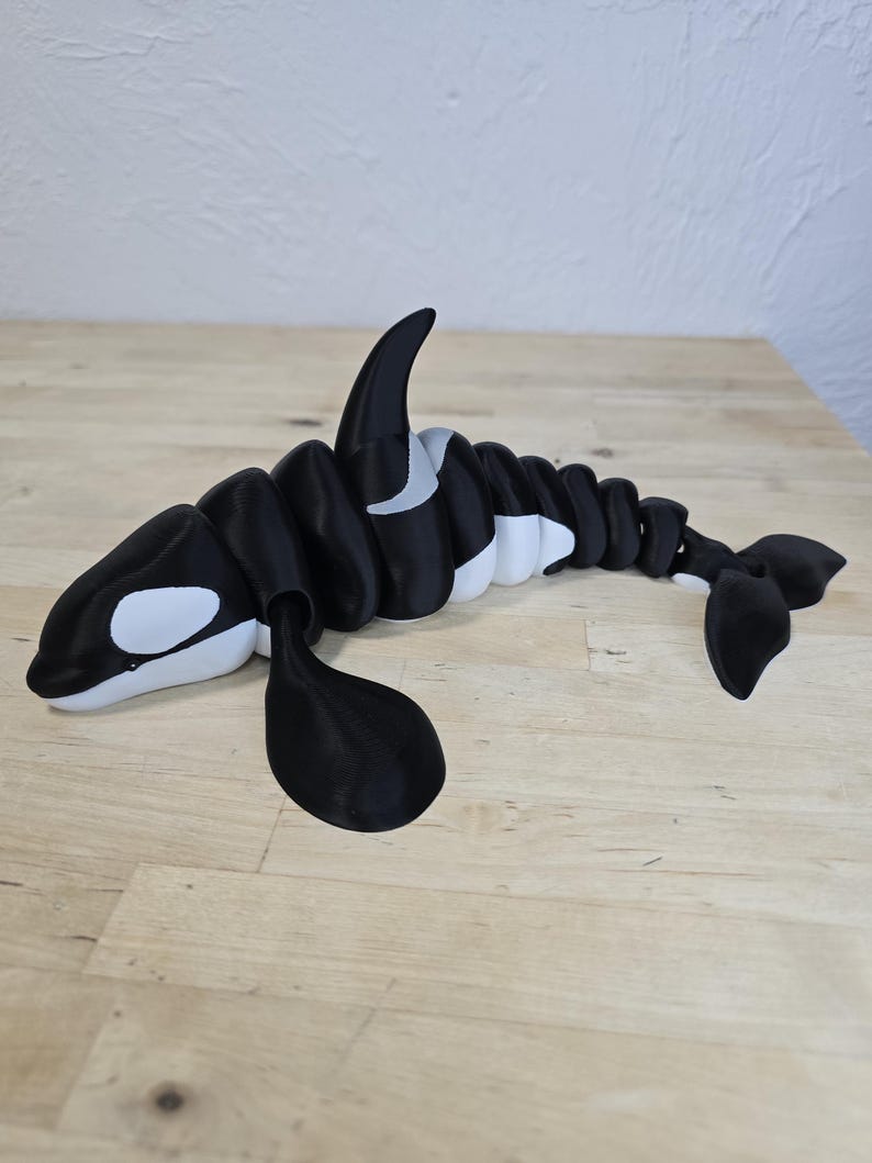 Orca Whale – 3D Printed Articulated Marine Creature | Flexi Toy for ...