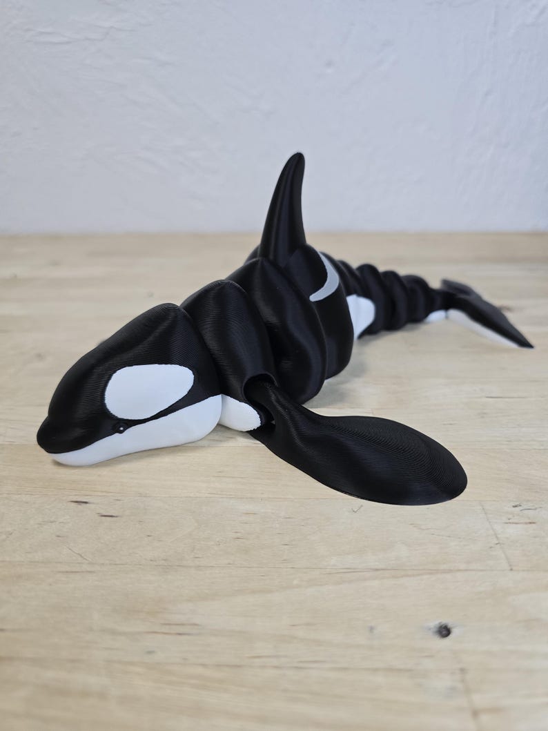 Orca Whale – 3D Printed Articulated Marine Creature | Flexi Toy for ...