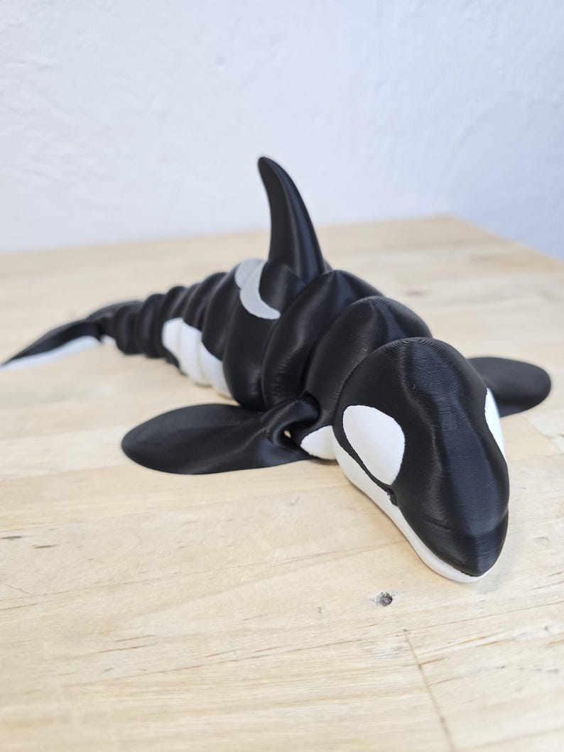 Orca Whale – 3D Printed Articulated Marine Creature | Flexi Toy for ...