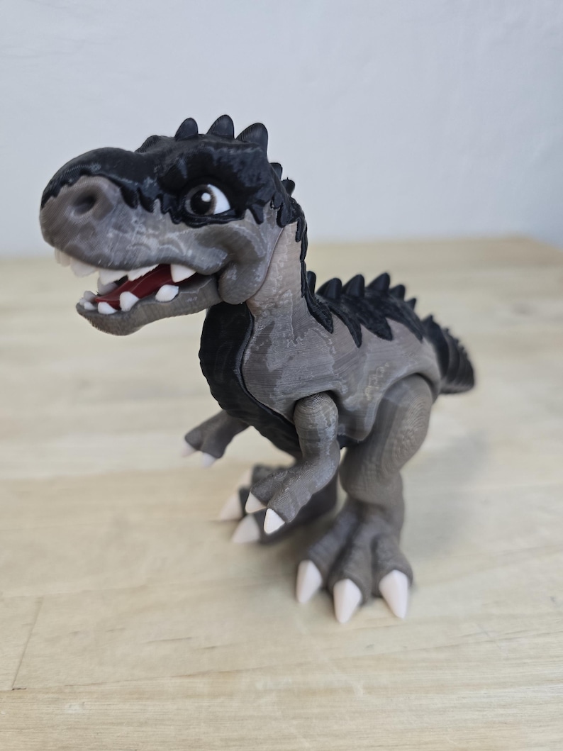 T-rex Flexi - Articulated 3d Printed in PLA - Etsy