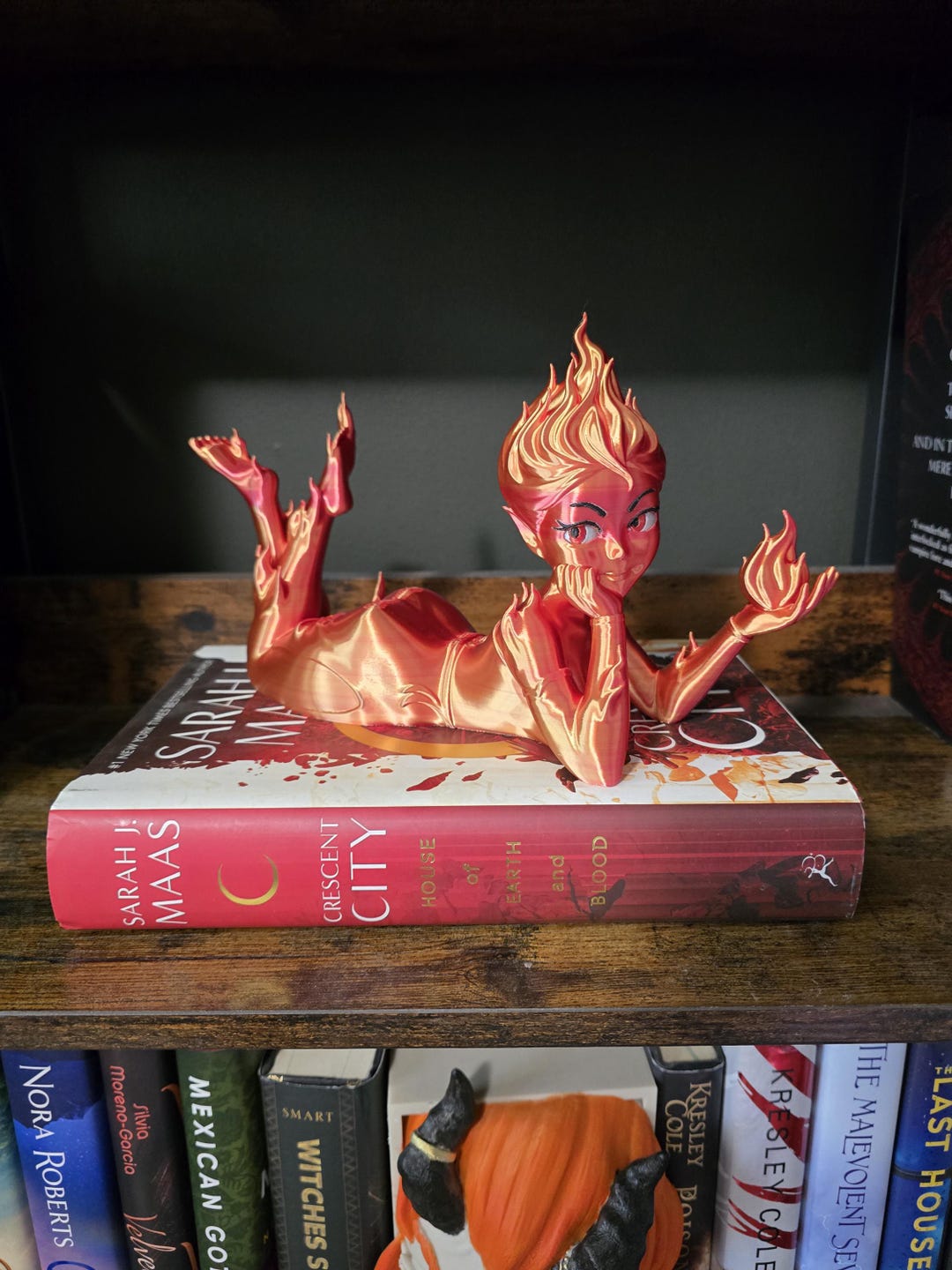 Lehabah Fire Sprite Figurine – Book Stand & Decor | Crescent City ...