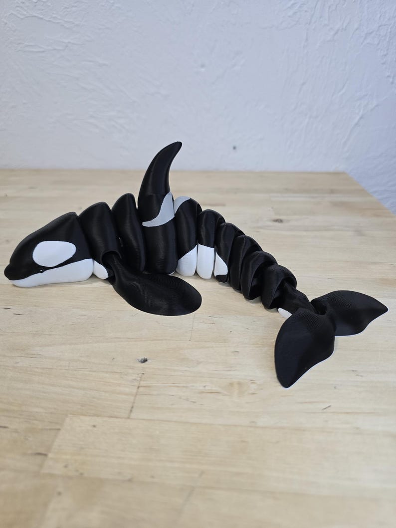 Orca Whale – 3D Printed Articulated Marine Creature | Flexi Toy for ...