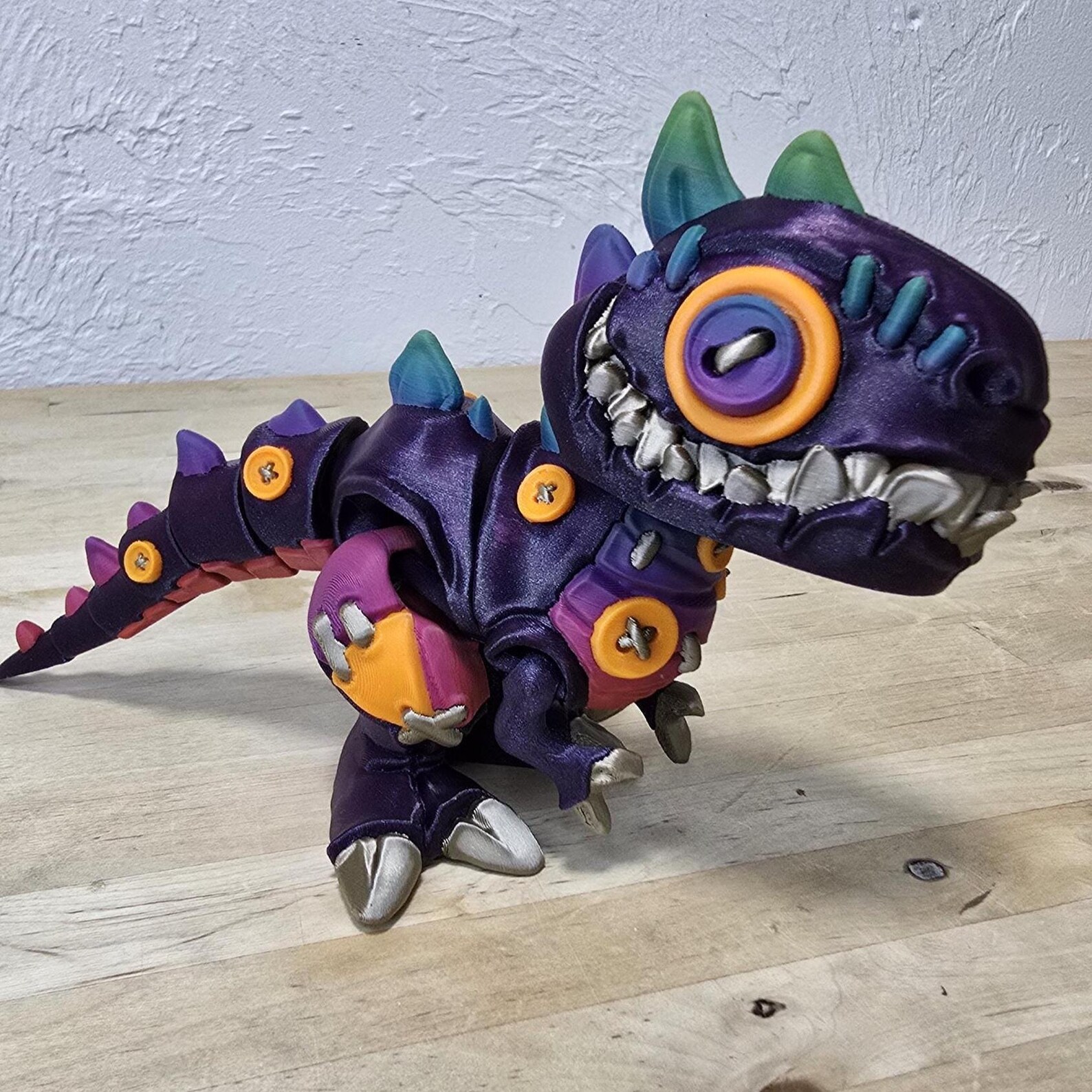 Stuffed T-rex - Articulated and Flexible, 8 Inches Long - Etsy