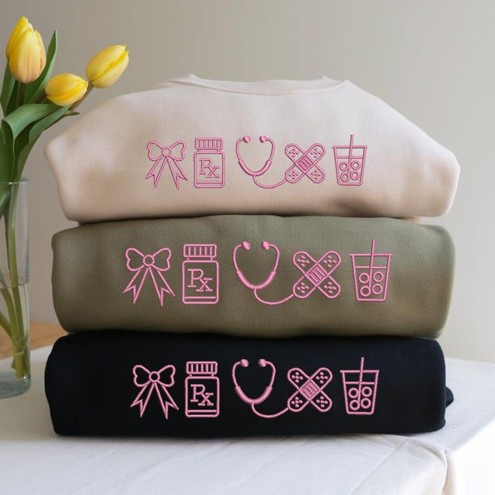 Medical Icons Embroidery Design | Nurse Doctor Stethoscope Bandage ...