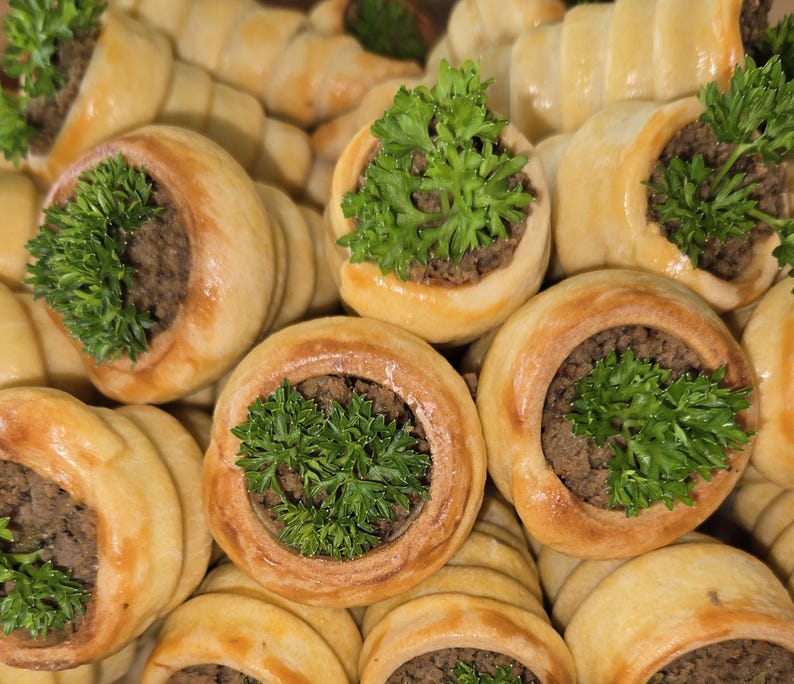 Authentic Haitian Meat Cornets (20 Pack) - Savory Shortcrust Pastry - Etsy