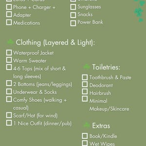 Ireland Travel Plan and Itinerary - Etsy