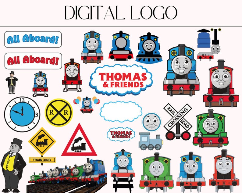 Thomas the Train Digital Bundle, High Quality Svg,png,pdf Thomas and ...