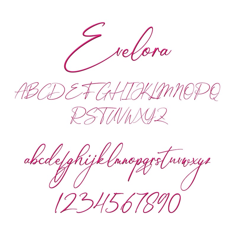 Script Embroidery Font Bundle #1 - 10 Embroidery FONTS, Formats ...