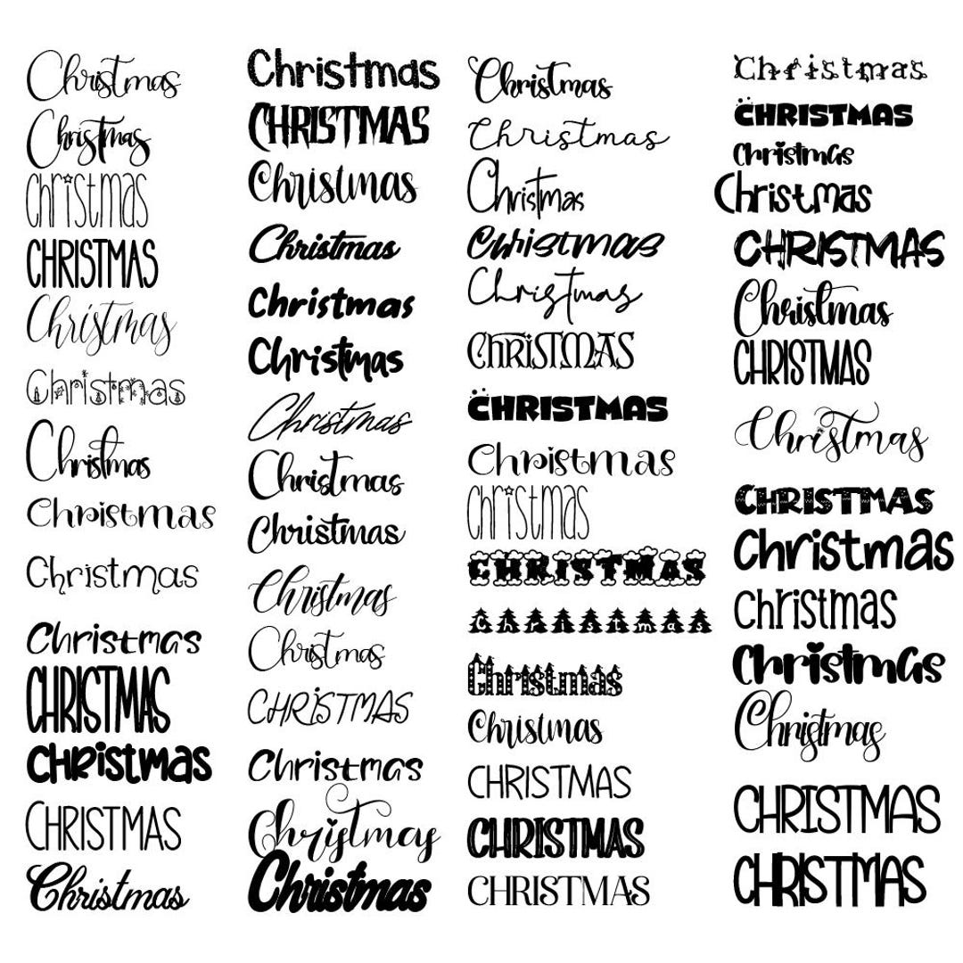 245 Christmas OTF & TTF Font SVG, Christmas Font Svg, Christmas Font ...