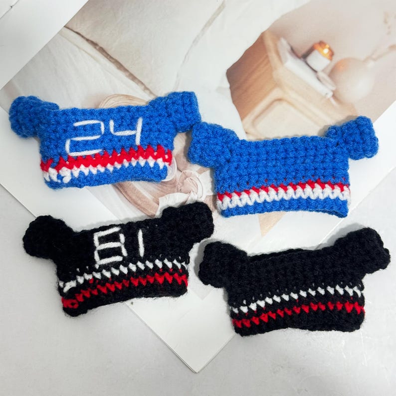 Hockey Rivals Crochet Jersey Pattern Pdf+video-hollander & Rozanov ...