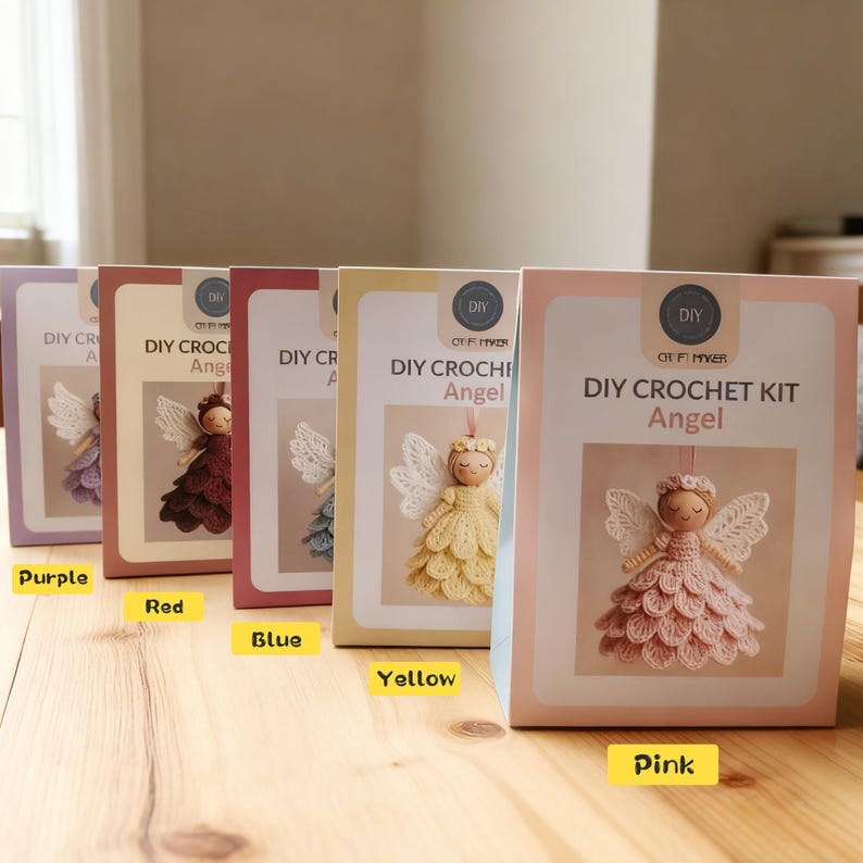 DIY Crochet Angel Ornament Kit,christmas Angel Pendant,beginner ...