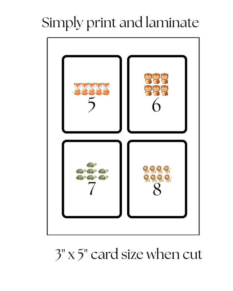 Number Flashcards | Counting Cards | Printable Number Flash Cards ...