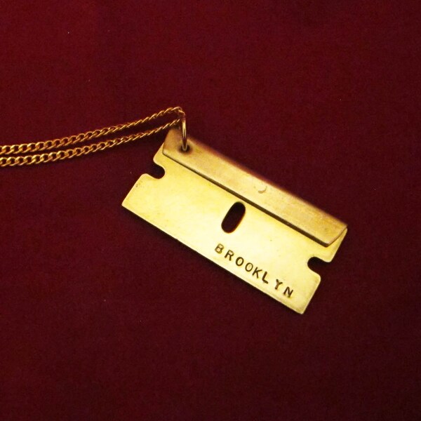 Razor Blade Necklace - Etsy