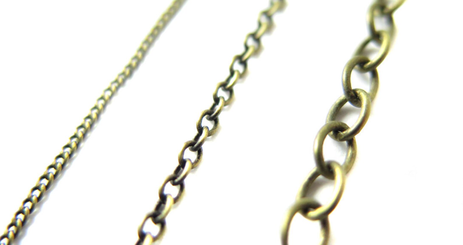 Antiqued Brass Plated Chain for Customized Necklace Choker - Etsy