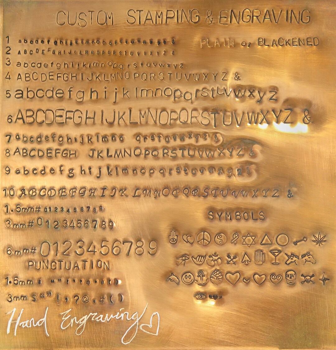 Fonts for Custom Engraving - Etsy