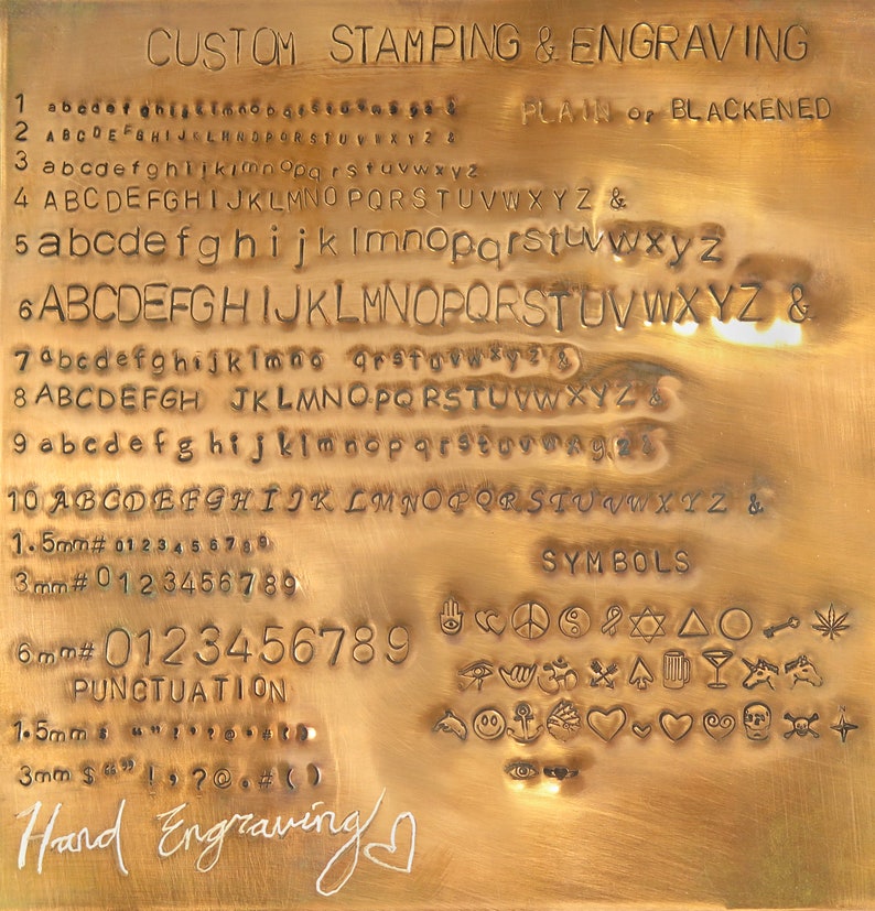 Fonts for Custom Engraving - Etsy