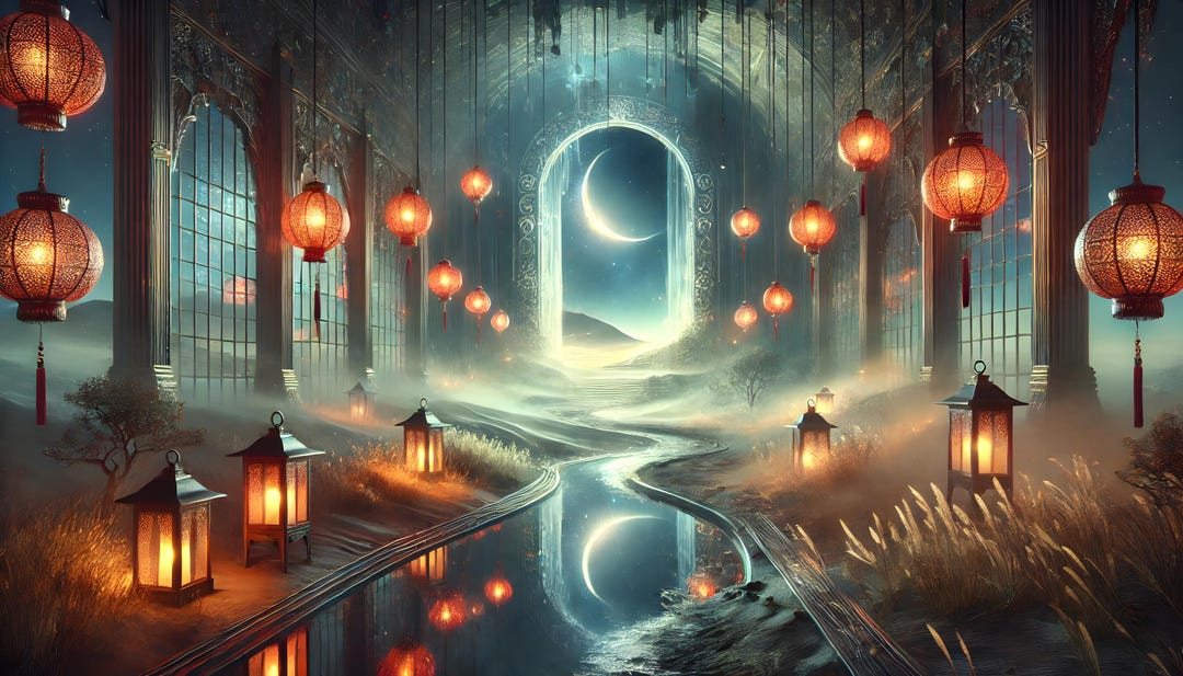 Hidden Realms – Printable Surreal AI Art, Dreamscape Digital Download ...