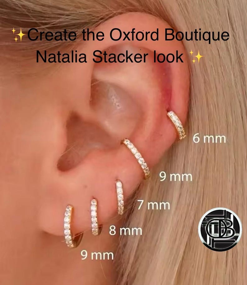 Natalia Stacker Hoop - Etsy